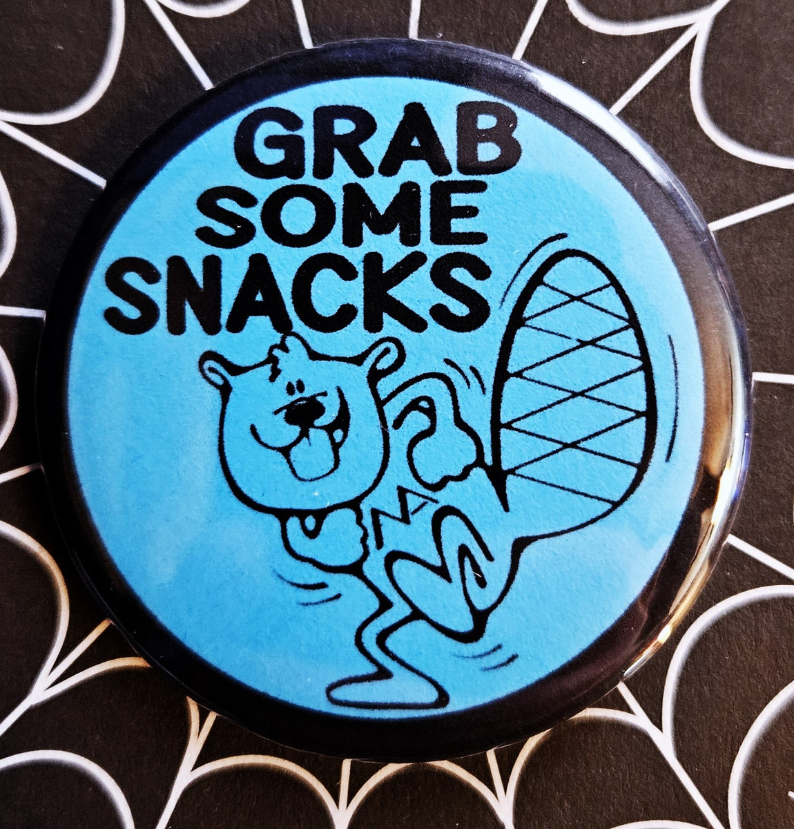 Grab Some Snacks Button | Naked City Clothing