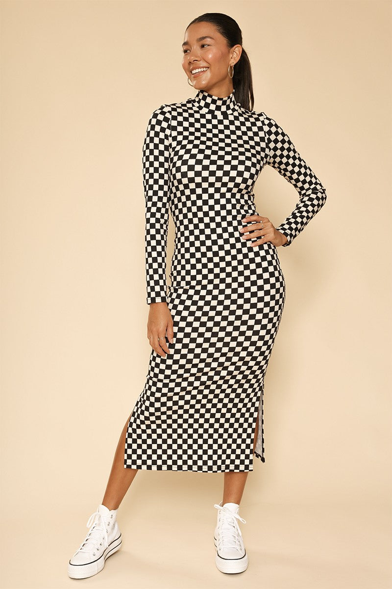 Checker Print Dress | Naked City Clothing