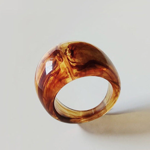 Brown Acrylic Ring | Naked City Clothing