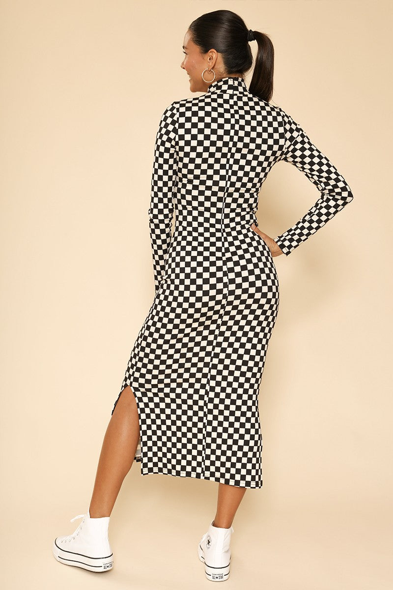 Checker Print Dress | Naked City Clothing
