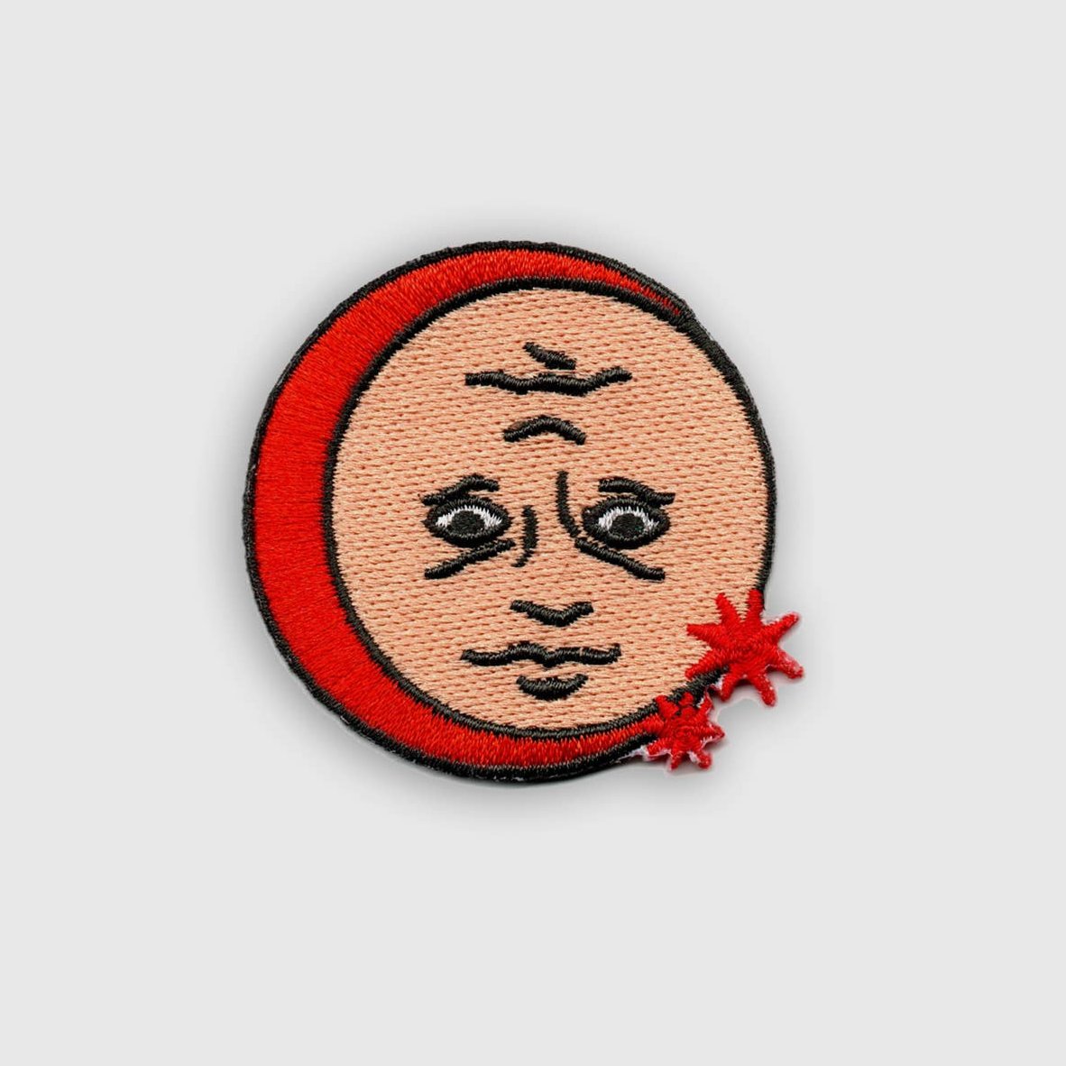 Mad & Sad Moon Face Patch | Naked City Clothing