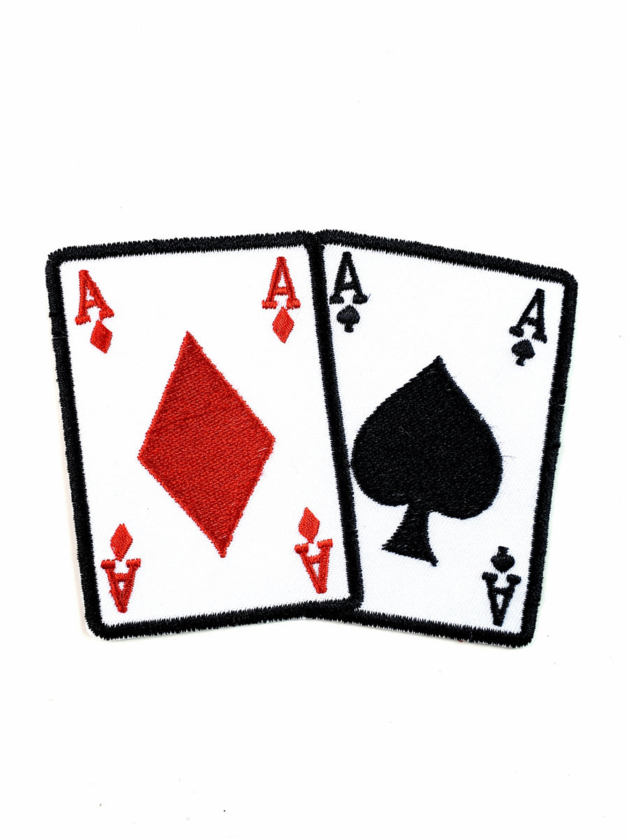 Double Aces Cards Patch | Naked City Clothing