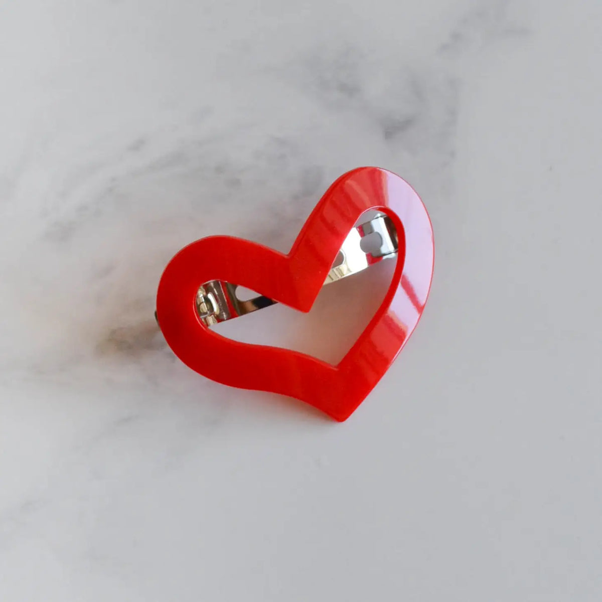 Red Heart Barrette | Naked City Clothing