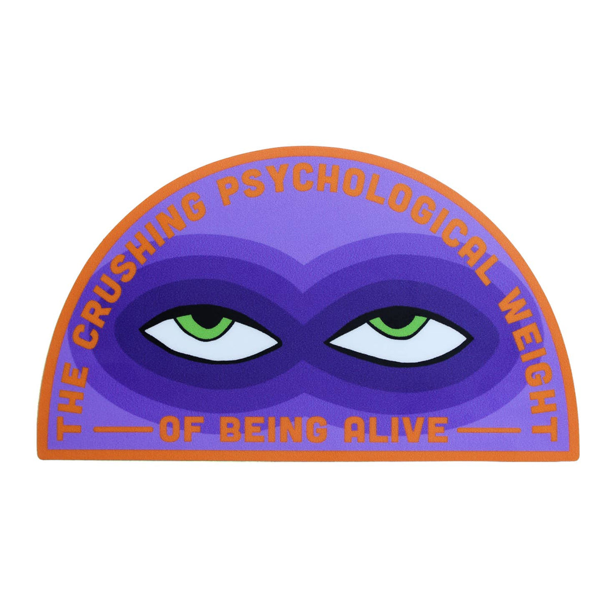 The Crushing Psychological Weight… Sticker | Naked City Clothing