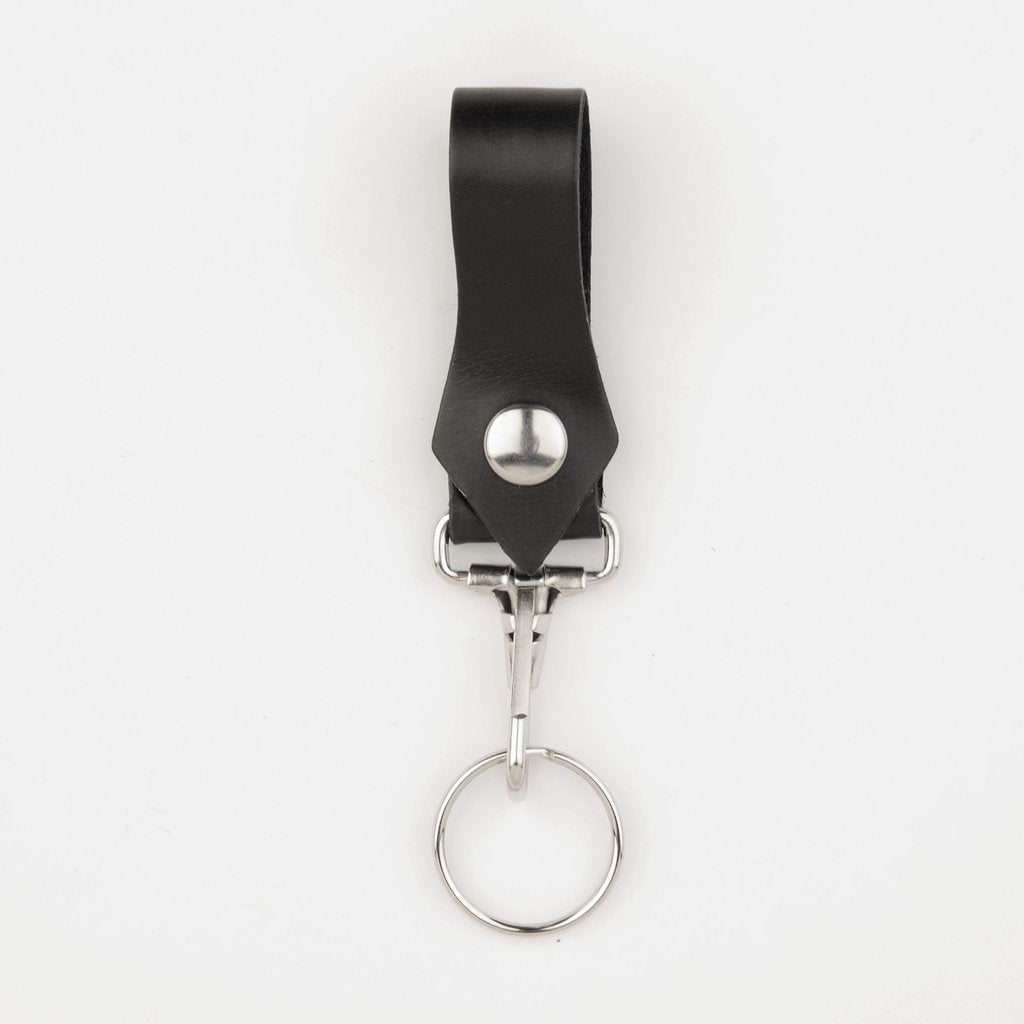 Black Leather Keychain | Naked City Clothing