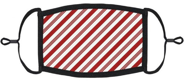 Candy Cane Stripe Face Mask | Naked City Clothing